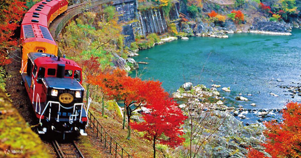 Kyoto Arashiyama & Sagano Train & Sanzenin Bus One-day Tour โอซาก้า ออก ...