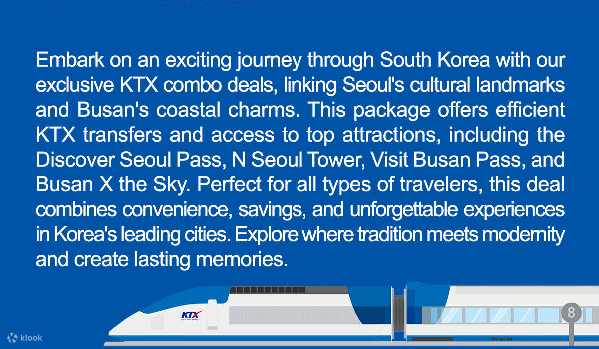 Kết nối KTX Seoul-Busan: Di chuyển dễ dàng - Klook Việt Nam