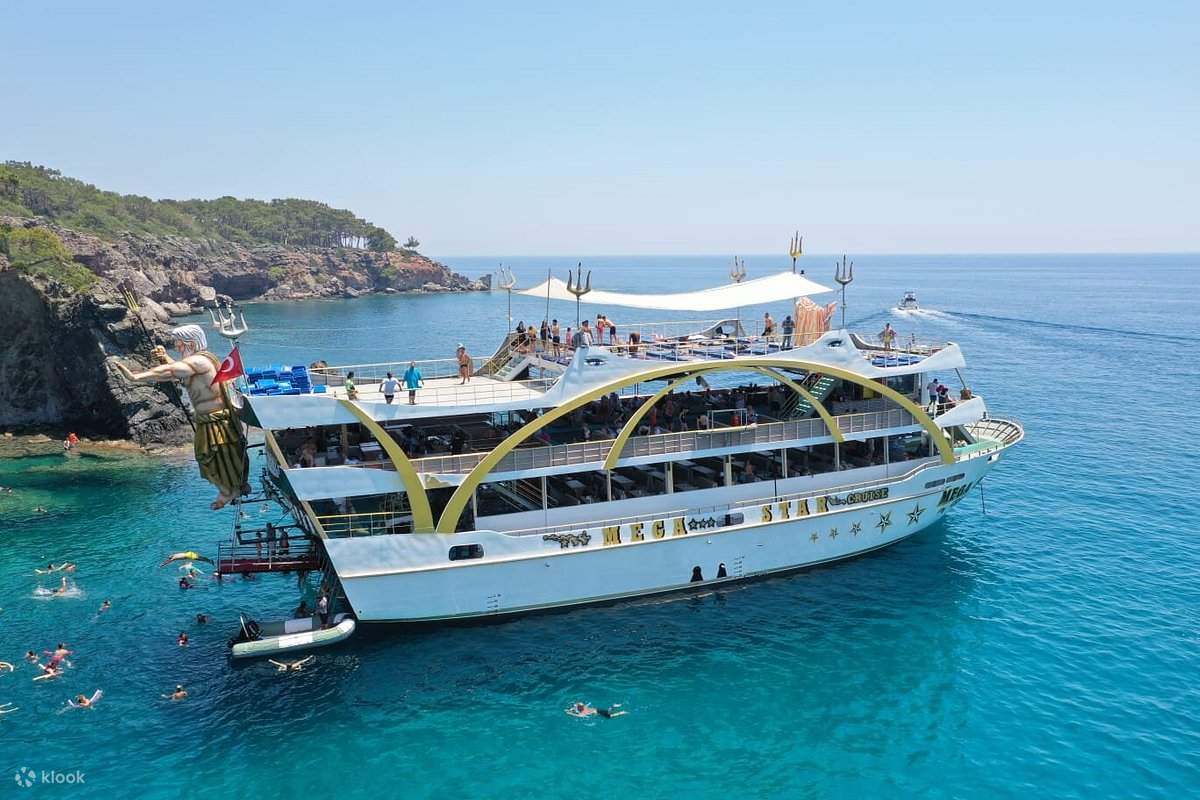 Experience Luxury on the Kemer Mega Star Yacht Tour with BBQ Lunch - Klook