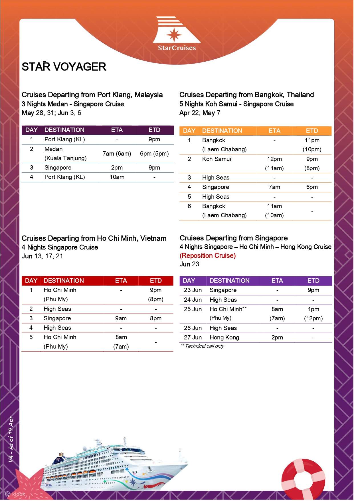 Star Voyager StarCruises from Singapore - Klook Singapore