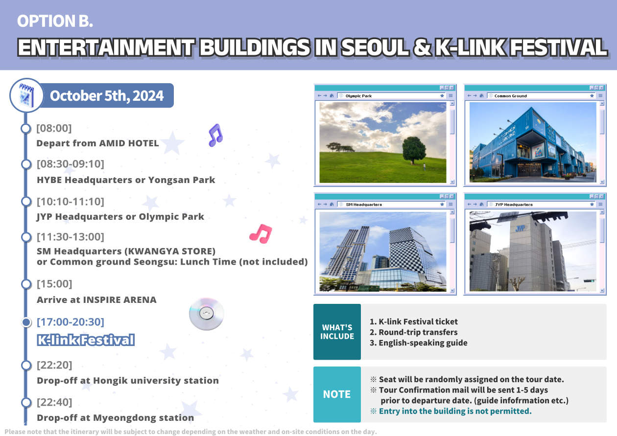 2024 K-link Festival Tour - Klook Stati Uniti