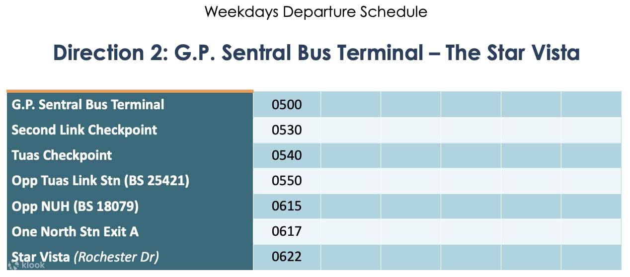 Singapore - Johor Bahru Malaysia Bus - Klook Singapore
