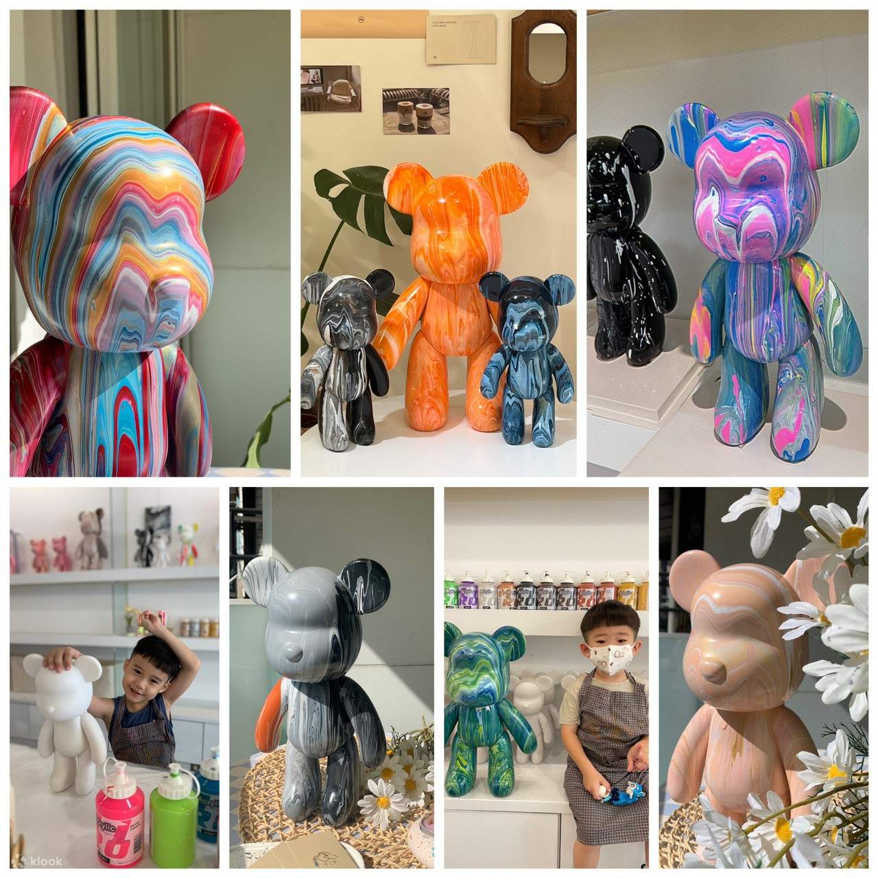 Kaohsiung｜One Two Chi studio｜Fluid Bear, Alcohol Ink Painting, and ...