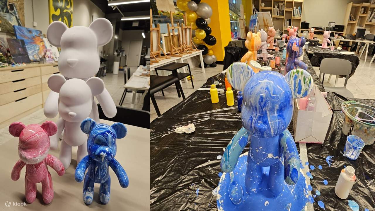 We Art的Bear Brick流體藝術創作 - Klook香港