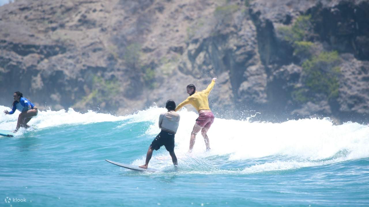Surfing Lesson in Tanjung Aan Beach by Surf Course Lombok - Klook ...