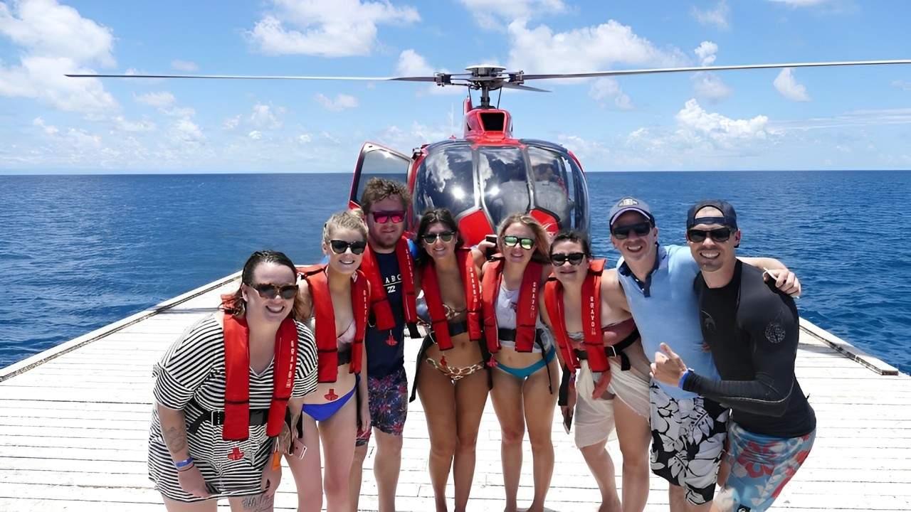Great Barrier Reef Snorkel, Dive and Helicopter Flight Full Day Tour ...
