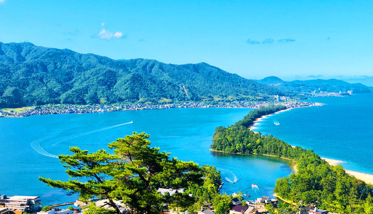 Sea of Kyoto & Amanohashidate View Land & Chion-ji Temple/Monju-do Hall & Ine Funaya (Boat ...