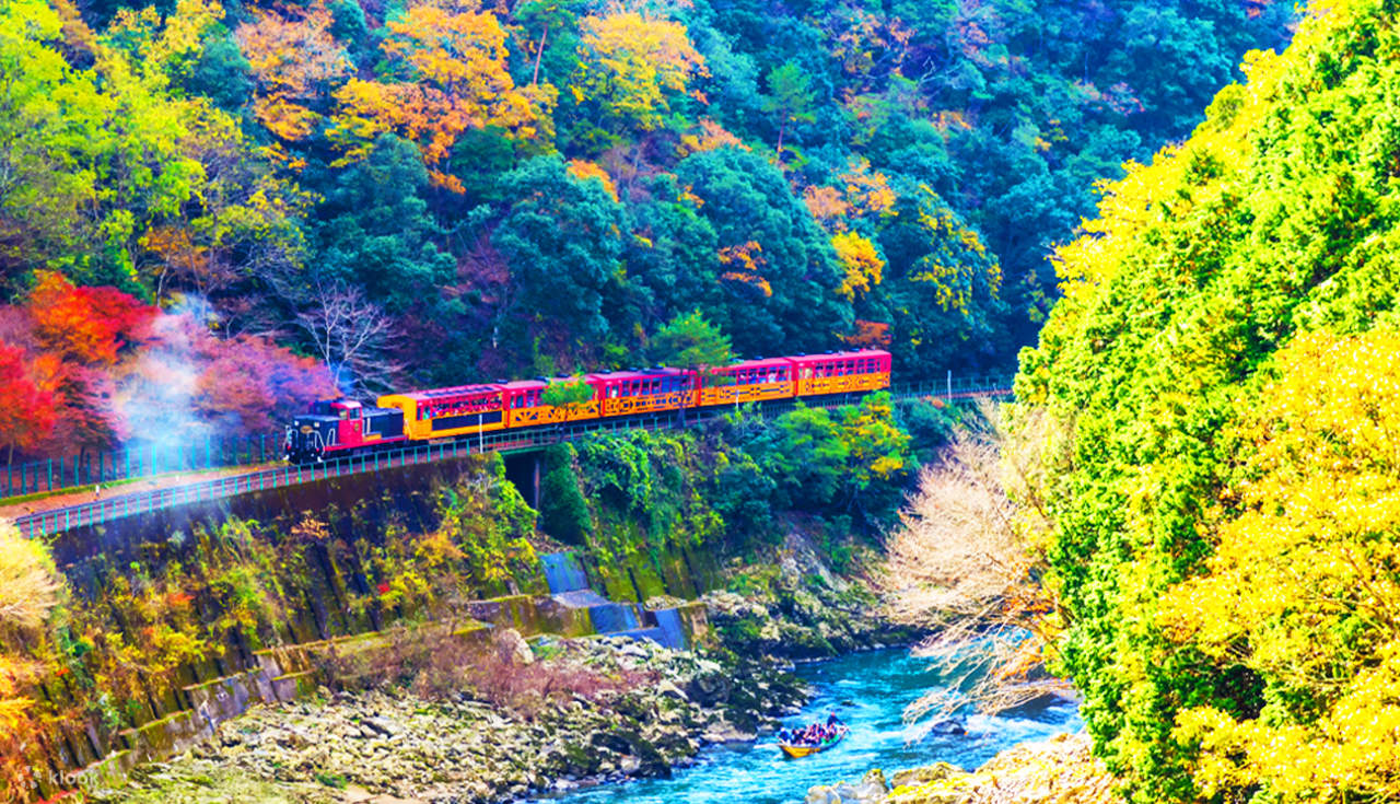Kyoto Sanzen-in Temple & Arashiyama Train & Sagano Bamboo Forest Trail ...