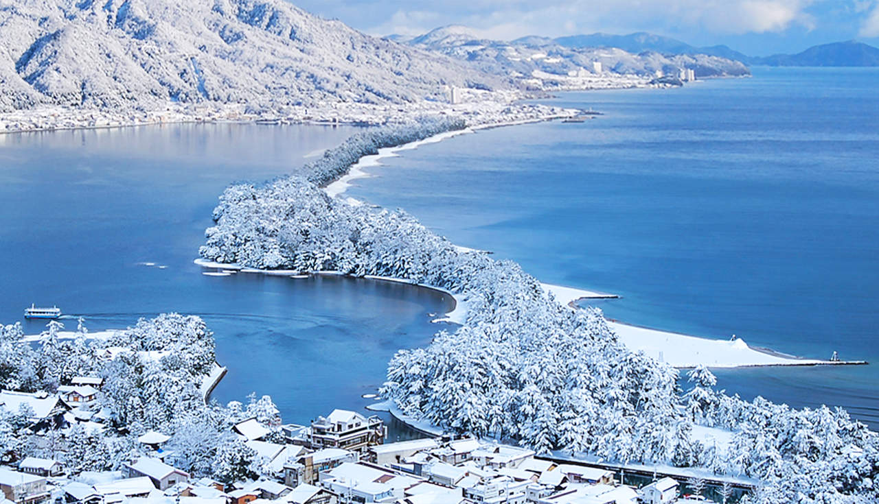 Sea of Kyoto & Amanohashidate View Land & Chion-ji Temple/Monju-do Hall & Ine Funaya (Boat ...