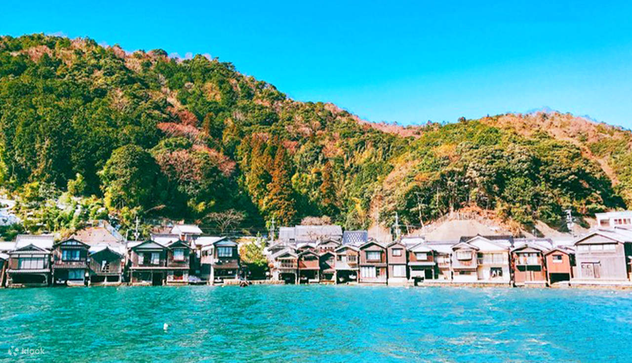 Sea of Kyoto & Amanohashidate View Land & Chion-ji Temple/Monju-do Hall & Ine Funaya (Boat ...