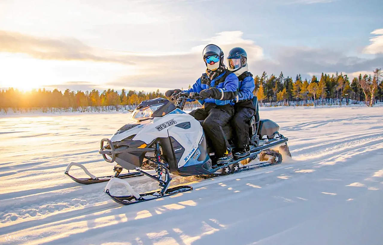 Hokkaido Snowmobile & Ranch Day Tour | Noboribetsu Jigokudani (Hell ...