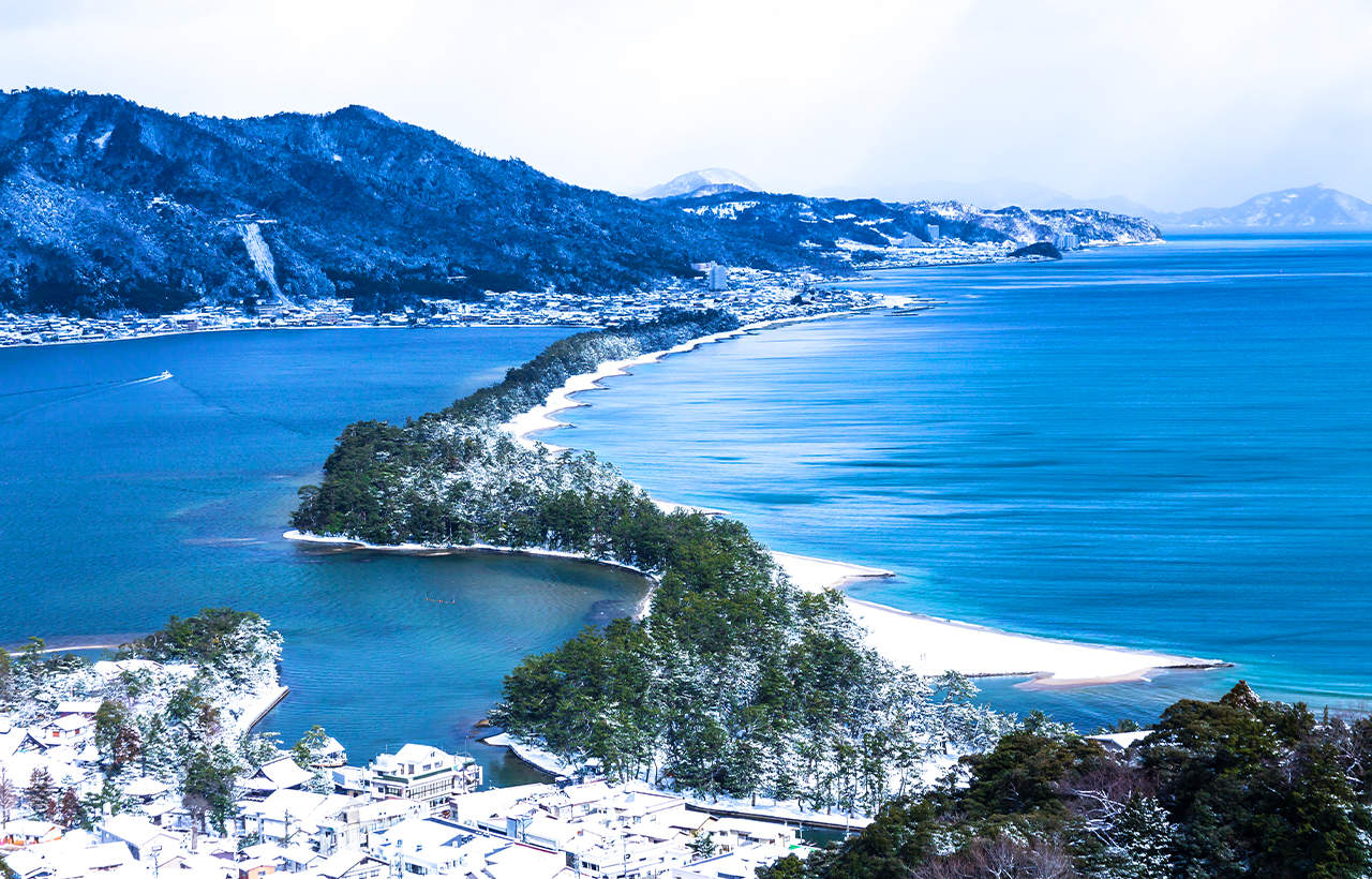 Sea of Kyoto & Amanohashidate View Land & Chion-ji Temple/Monju-do Hall & Ine Funaya (Boat ...