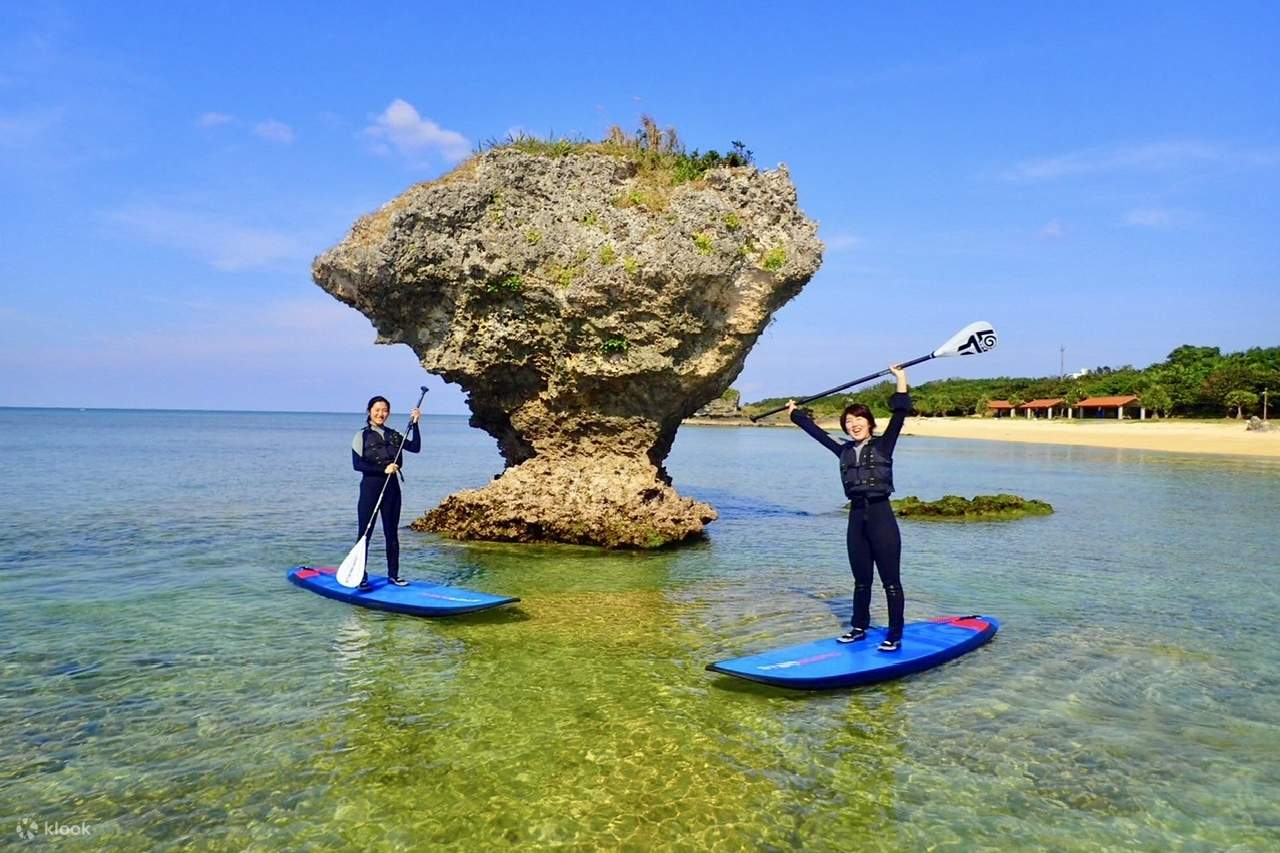 Okinawa Natural Beach SUP, Kayaking & Blue Cave Snorkeling Experience ...