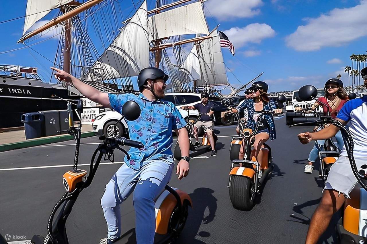 Scooter Tours: Harbor/ Gaslamp Quarter Tour- 1Hr - Klook Singapore