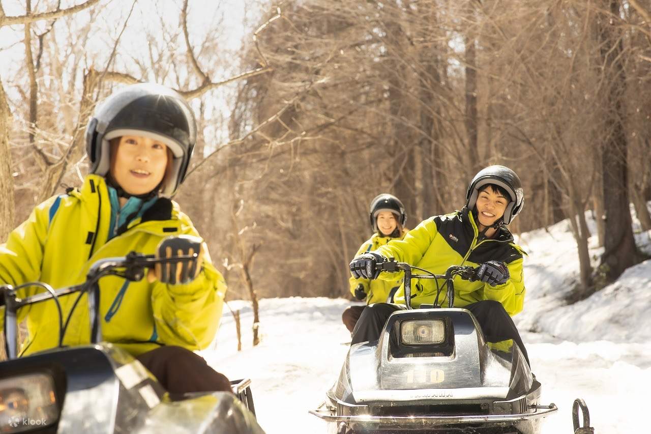 Hokkaido Sapporo Snowmobile Land Experience | Morning Skiing + BBQ ...
