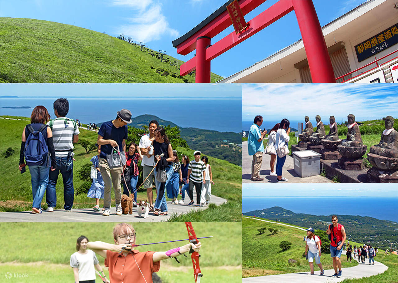 Mt. Omuro (with cable car), Atami Sunshine Coast, Jogasaki Coast, and ...