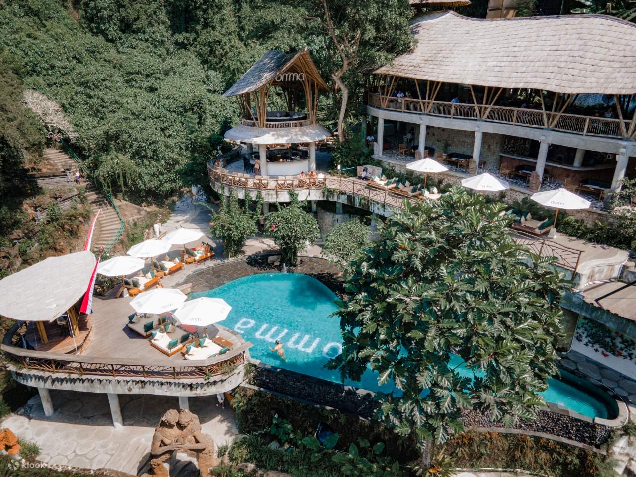 Omma Dayclub Day Pass in Ubud and Tegenungan Waterfall, Sukawati from ...