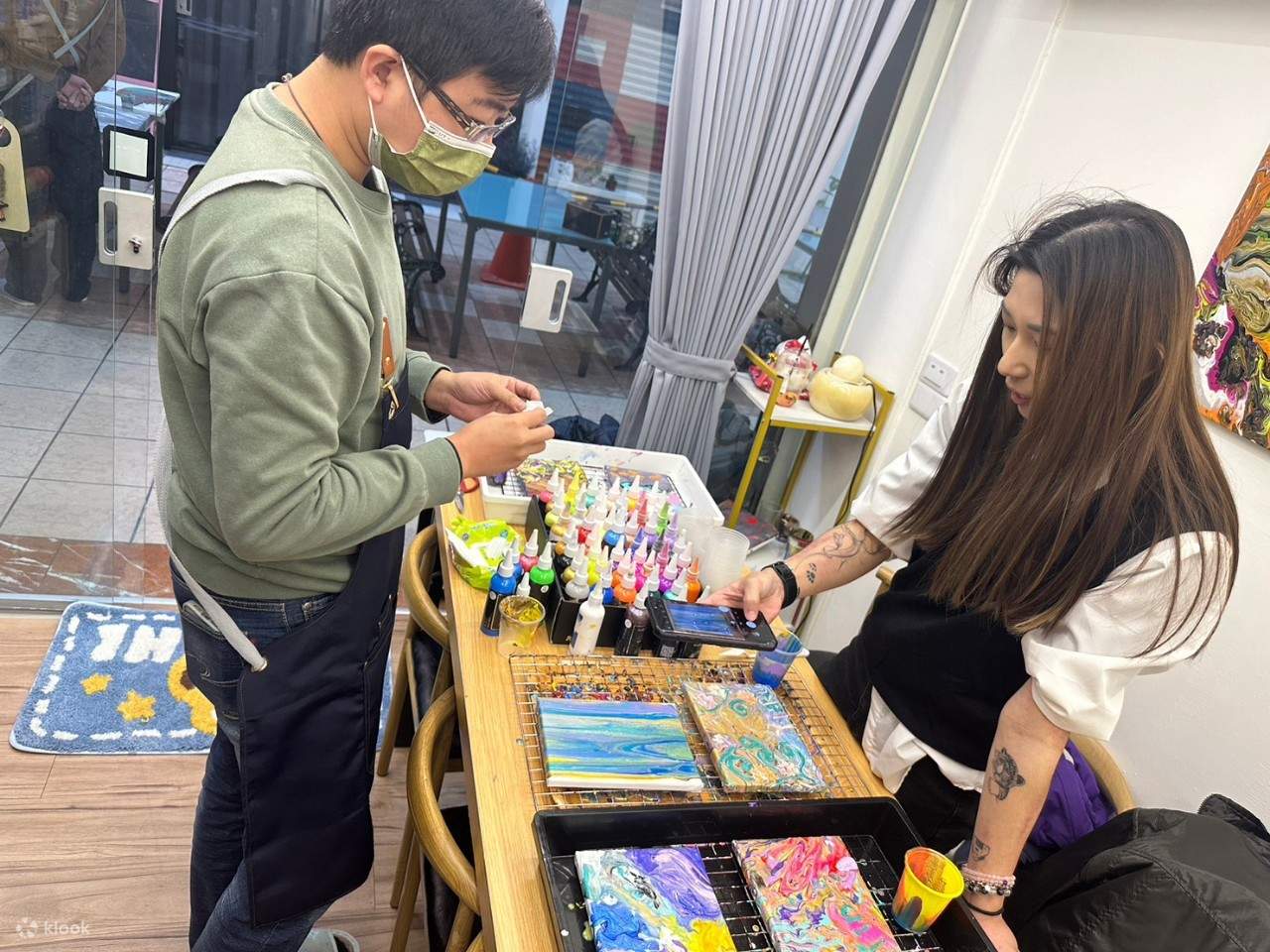 台中｜浥隽艺术学院｜流体画・英式调香diy课程 Klook客路