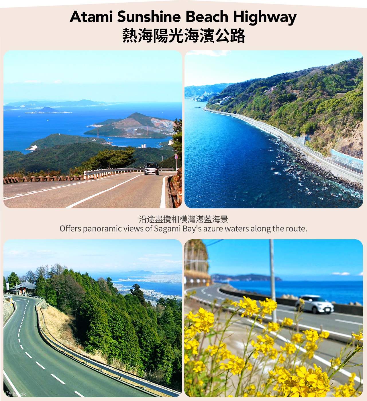 [One-day tour of Izu's stunning scenery] Atami Sunshine Coast Road ...