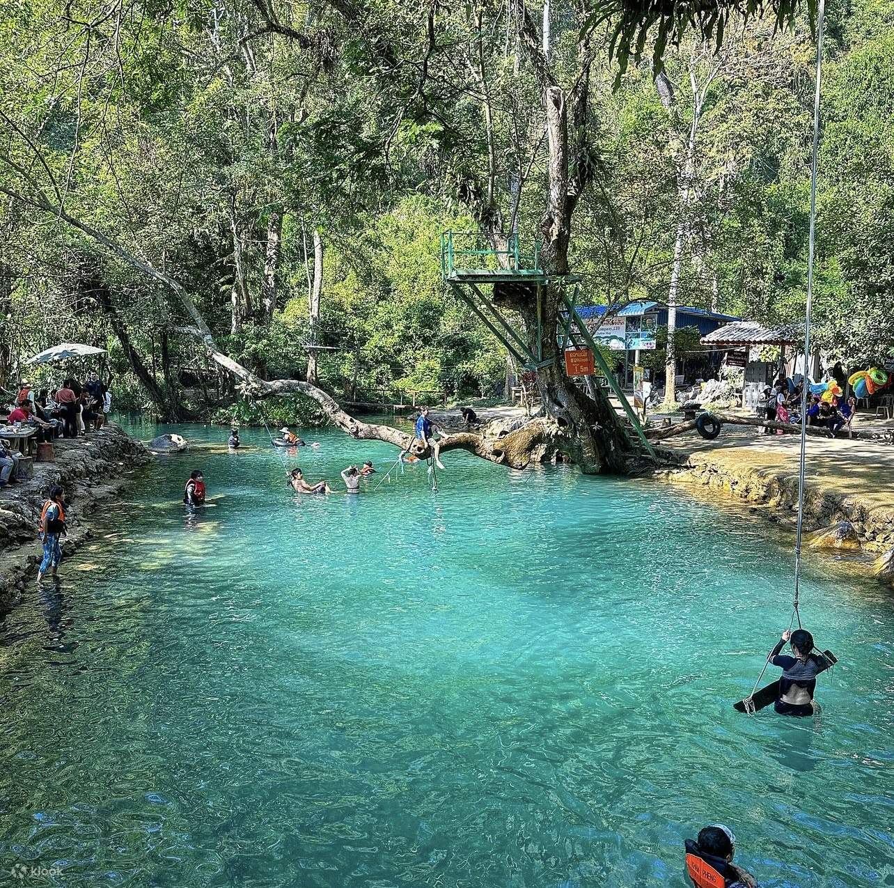 Vang - Vieng Cave Kayak & Zipline (Departure from Vangvieng) - Klook