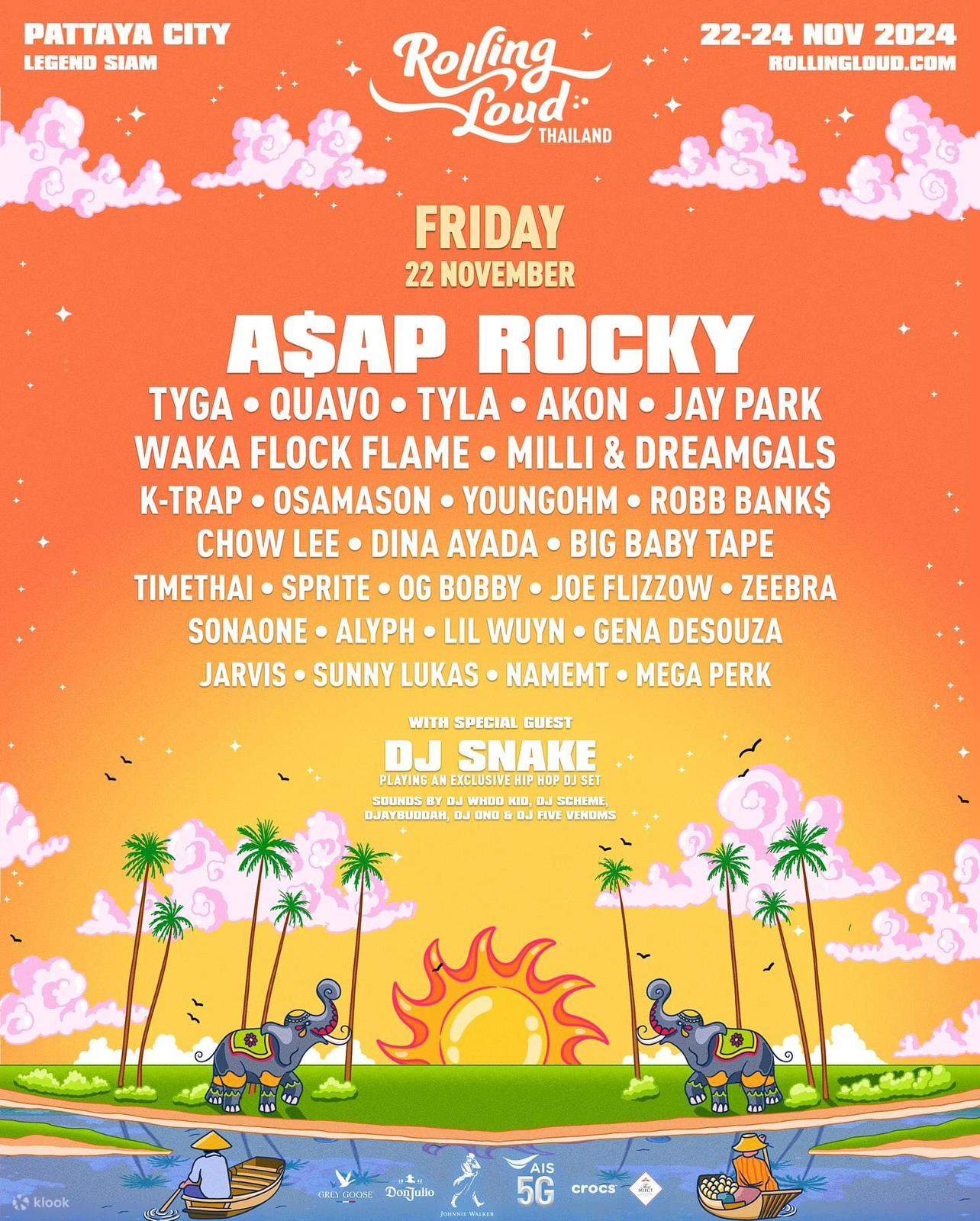 บัตร Rolling Loud 2024 ในไทย - Klook ประเทศไทย