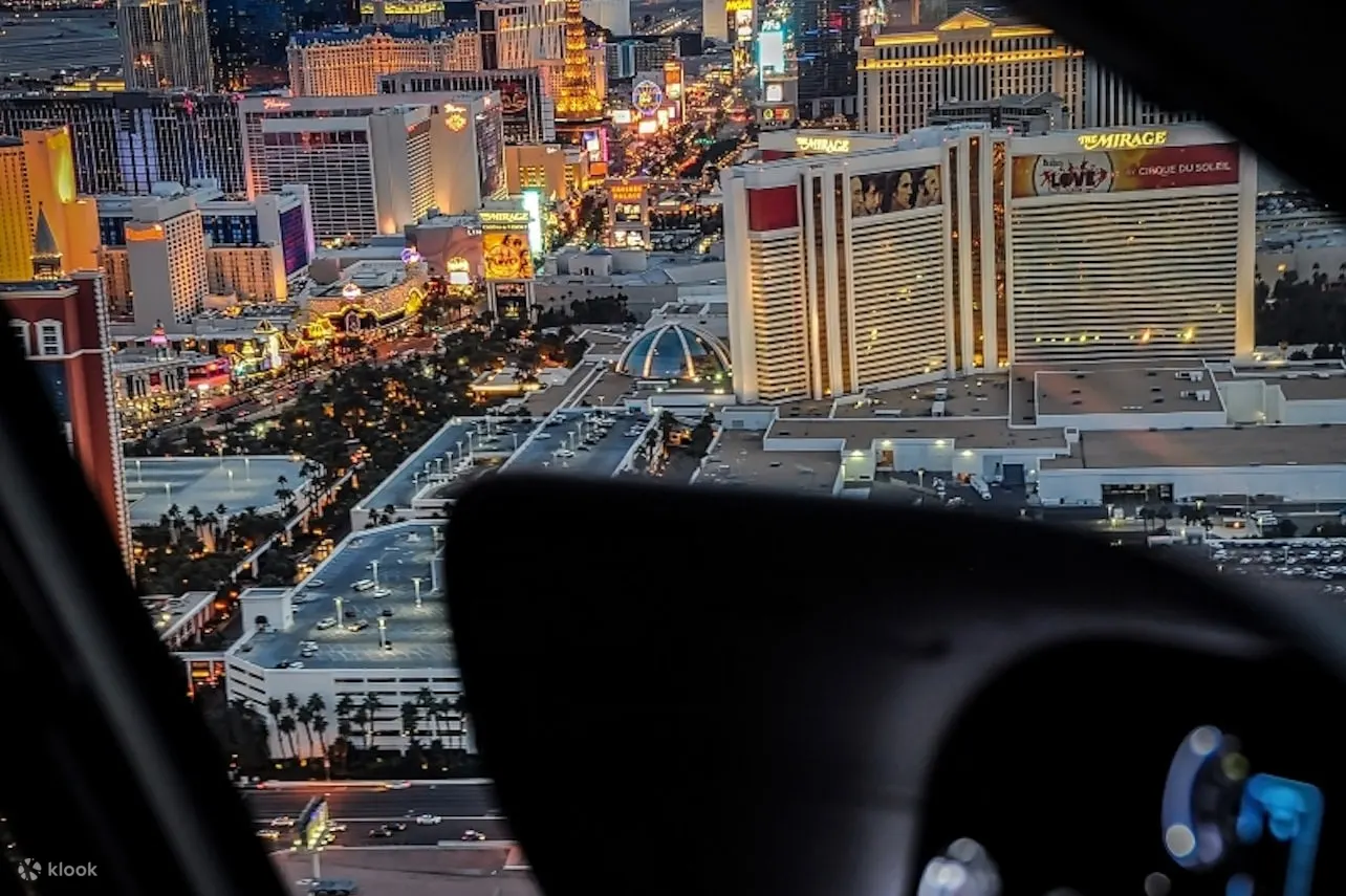 Las Vegas At Night From Plane