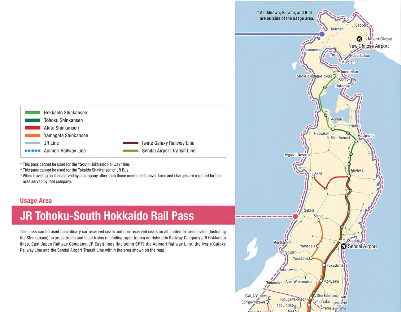 Flexible 5 jours sur 14 jours - JR Tohoku-South Hokkaido Pass - Klook ...