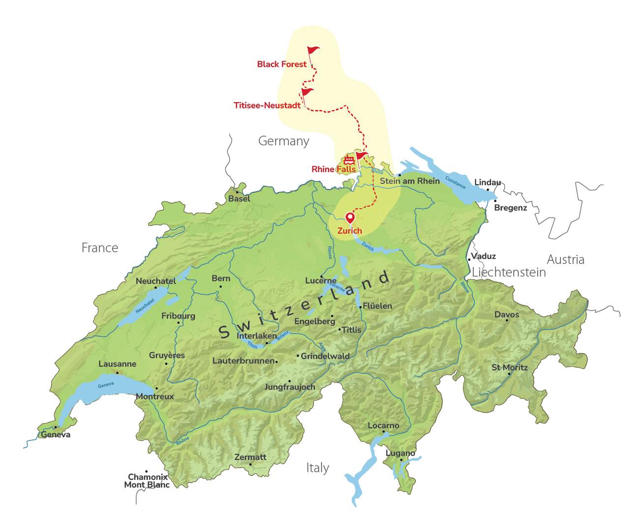 Germany's Black Forest & Swiss Rhine Falls Private Tour - Klook