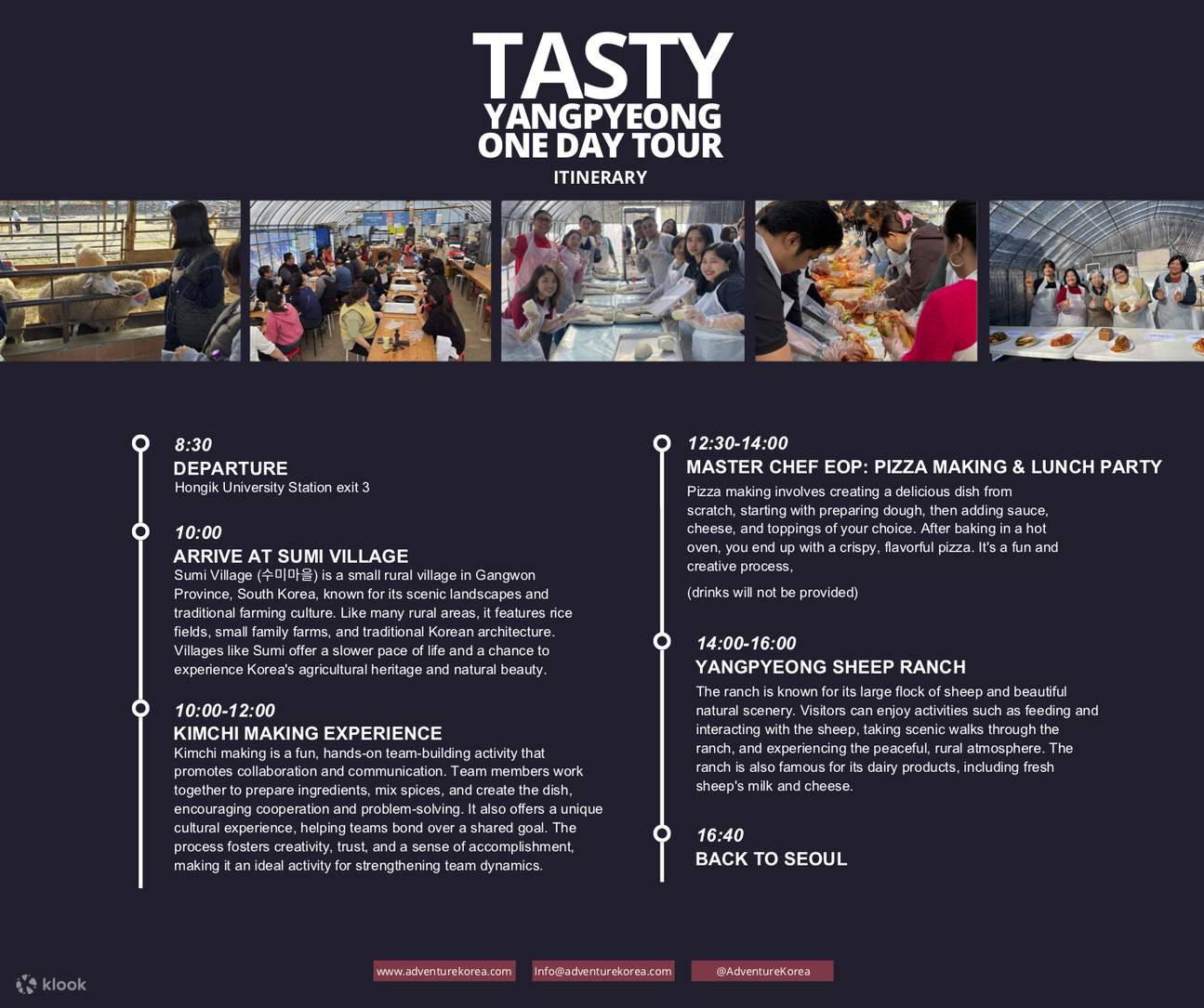Tasty Yangpyeong Day Tour from Seoul - Klook
