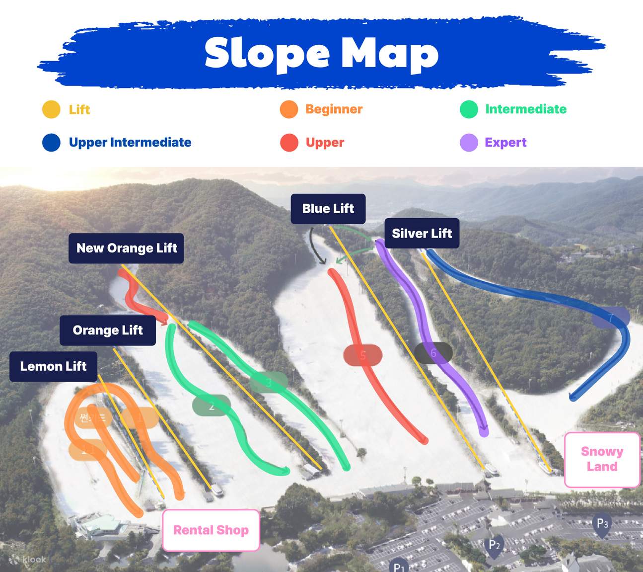 Jisan Forest Ski Resort Sightseeing Trip and Winter Sports Experience ...