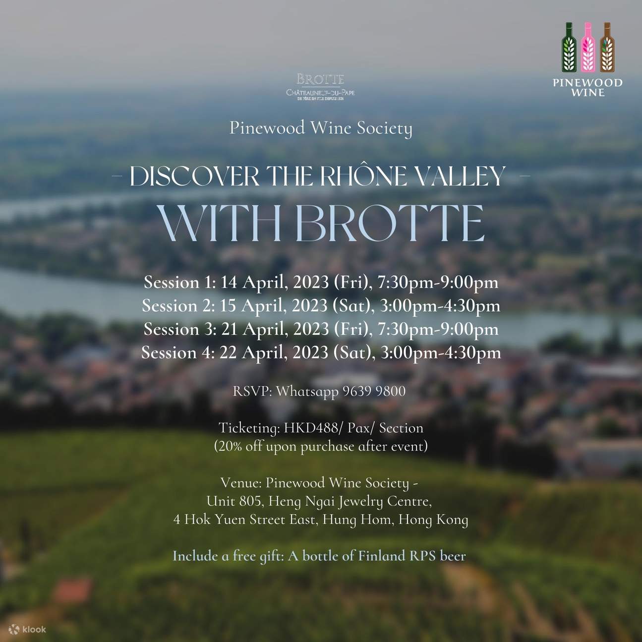 Wine Tasting Event】- Discover The Rhone Valley with Brotte | Hung Hom ...