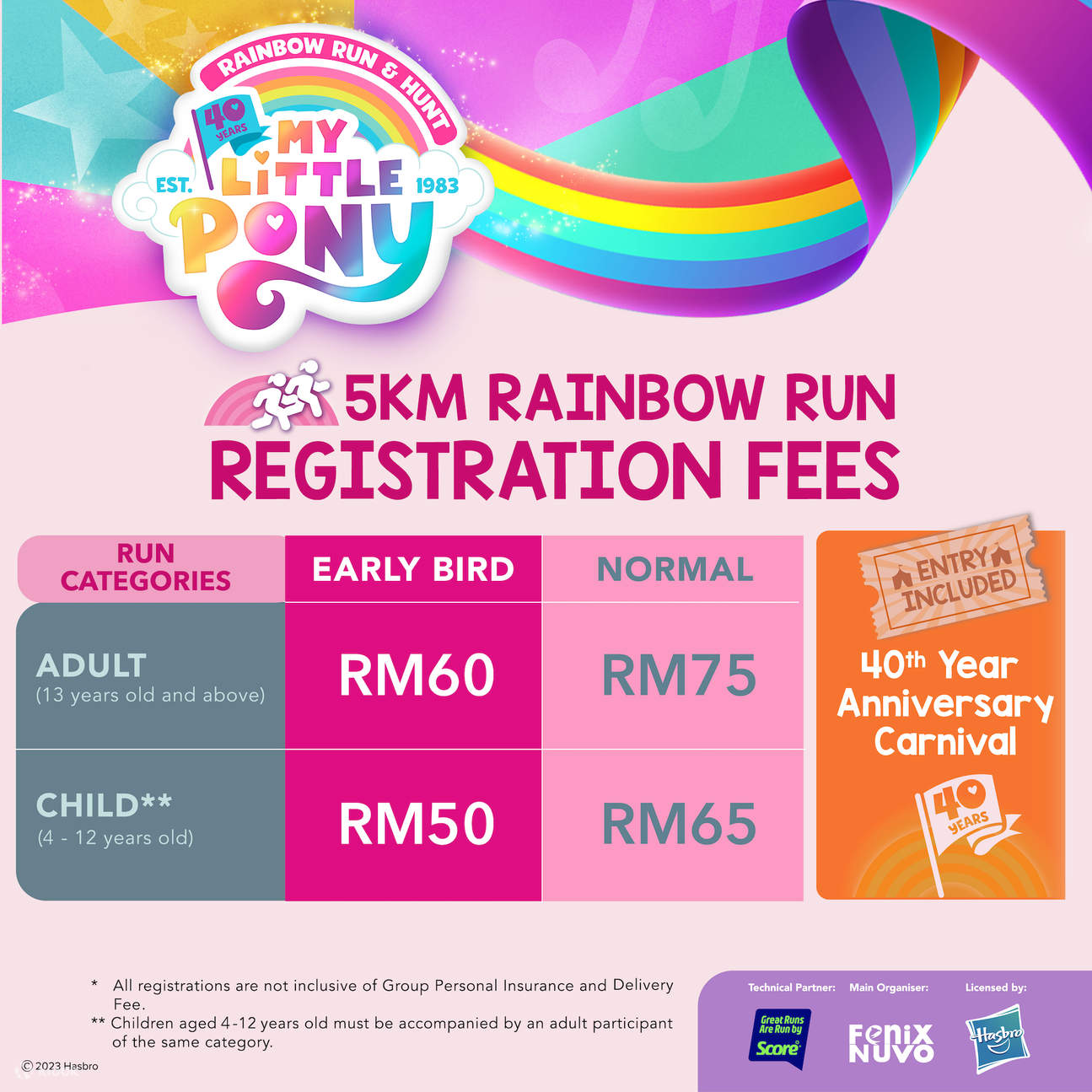My Little Pony Rainbow Run & Hunt Carnival Ticket, Horizon Hills ...