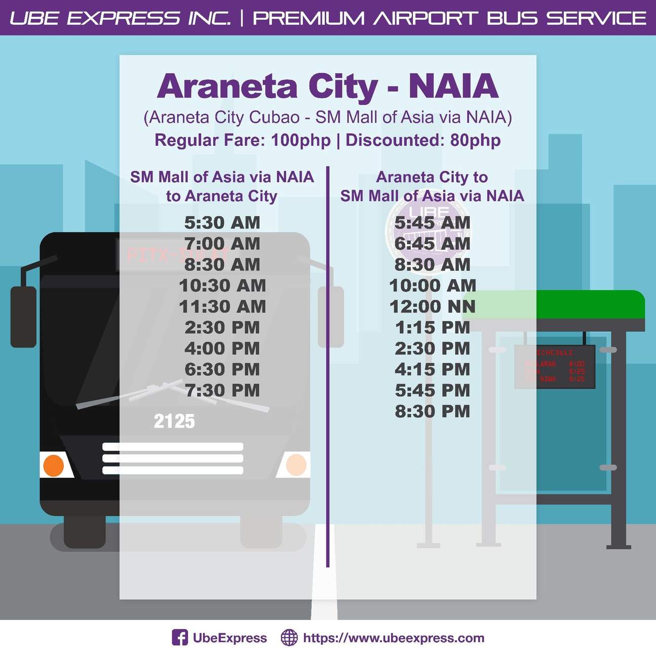 Premium Point-To-Point Bus Transfers in Manila by UBE Express - Klook ...