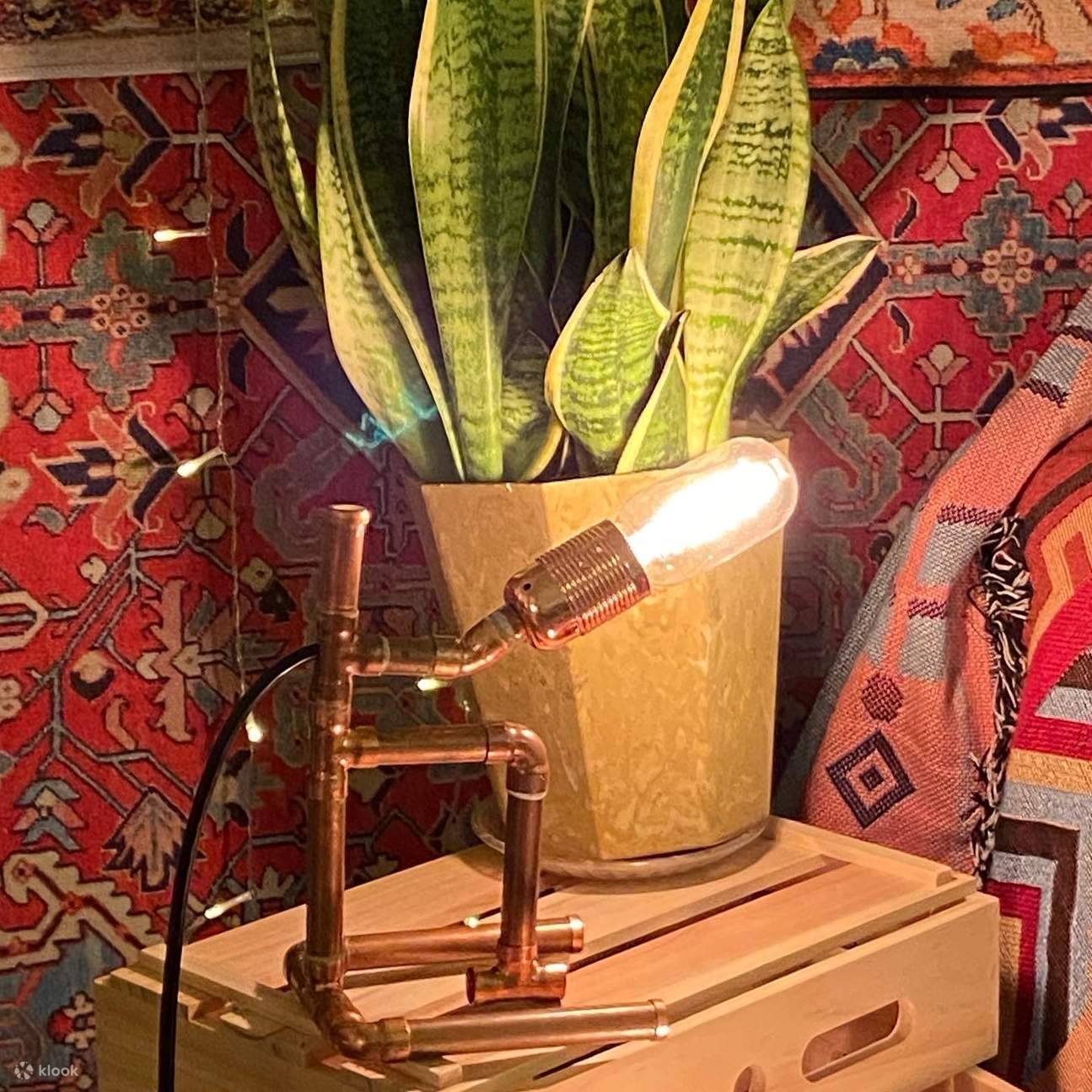 Myosotis Flower - Industrial Pipe Lamp workshop | Kwun Tong - Klook