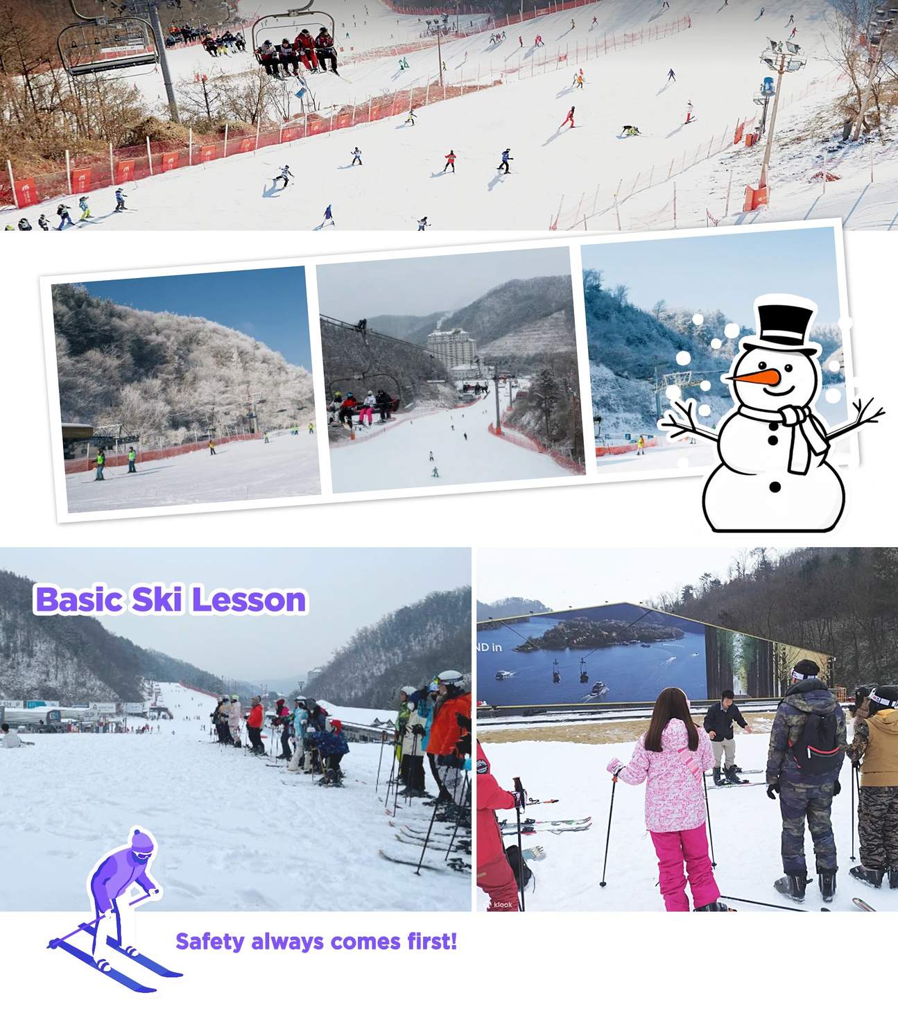 Elysian Ski & Nami Island & Eobi Ice Valley Day Tour from Seoul - Klook ...