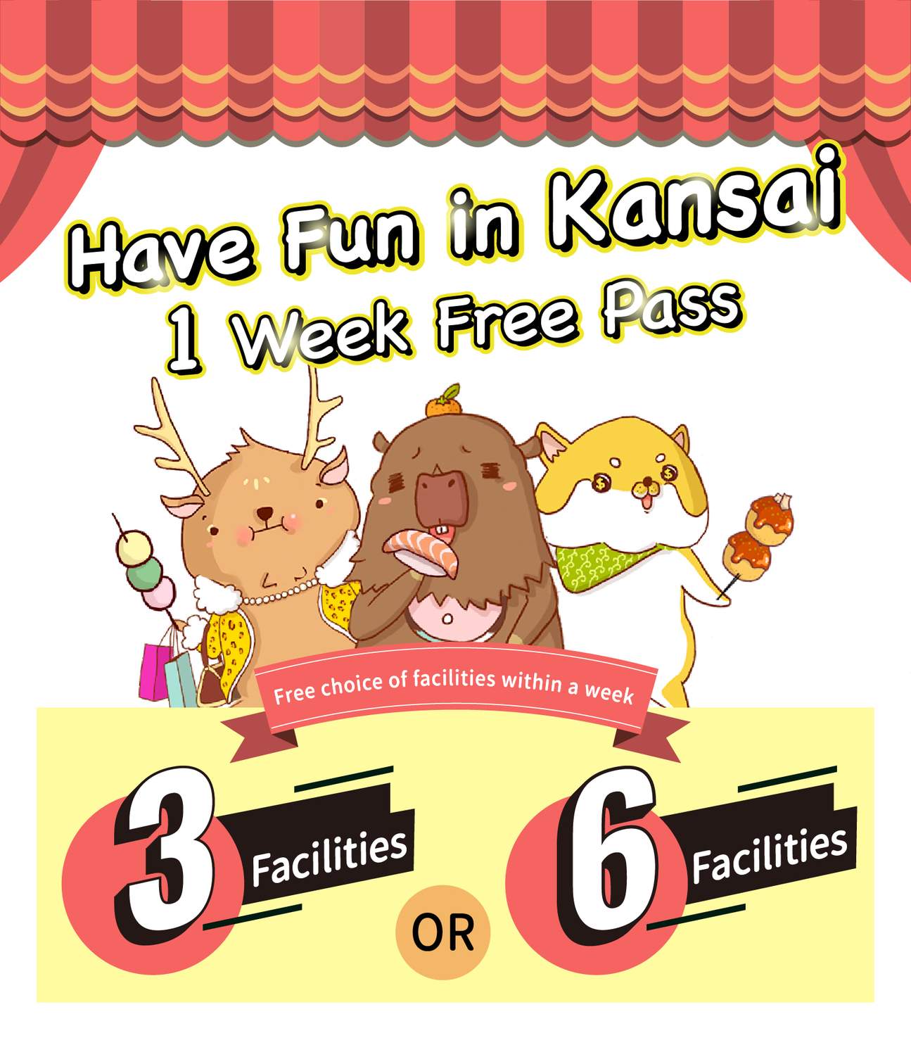 Have Fun in Kansai Pass (1 Week Free Pass) - Klook