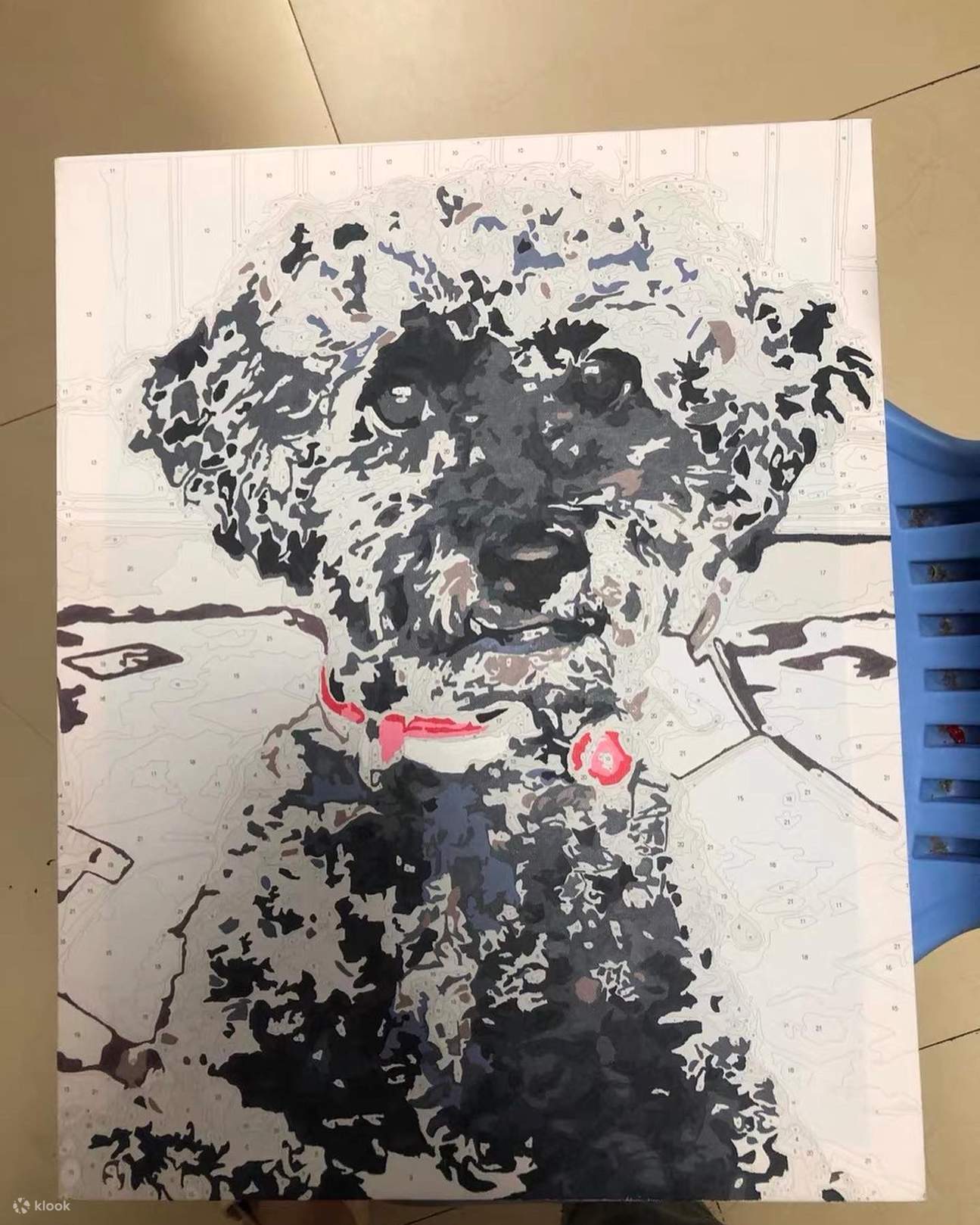 Self-portrait-paint by numbers - Klook