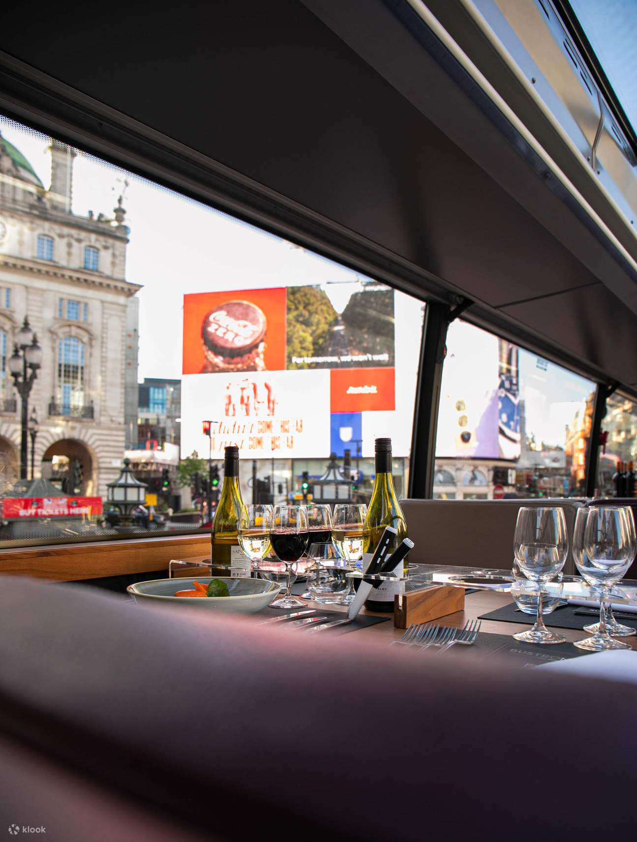 English Gourmet Lunch or Dinner by Bustronome Luxury Bus in London - Klook