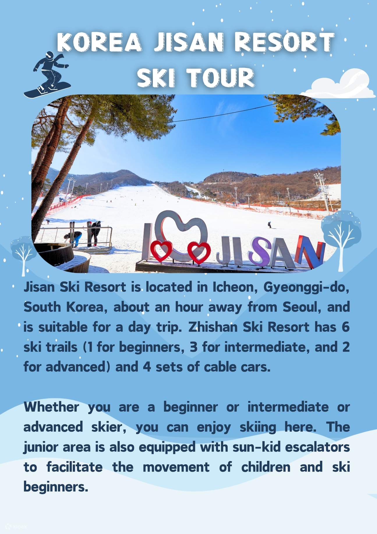 Jisan Forest Resort Ski Tour(Free Breakfast & Gloves) - Klook Singapore