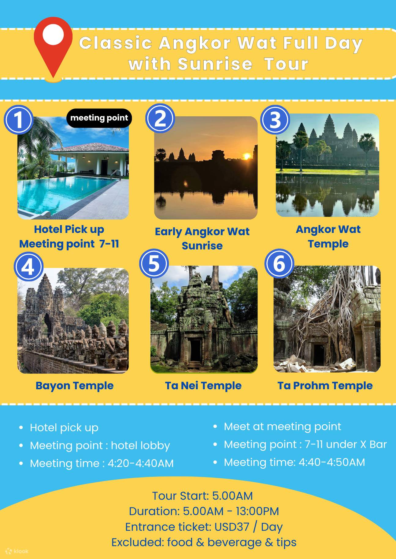 Classic Angkor Wat Full Day with Sunset Tour - Klook