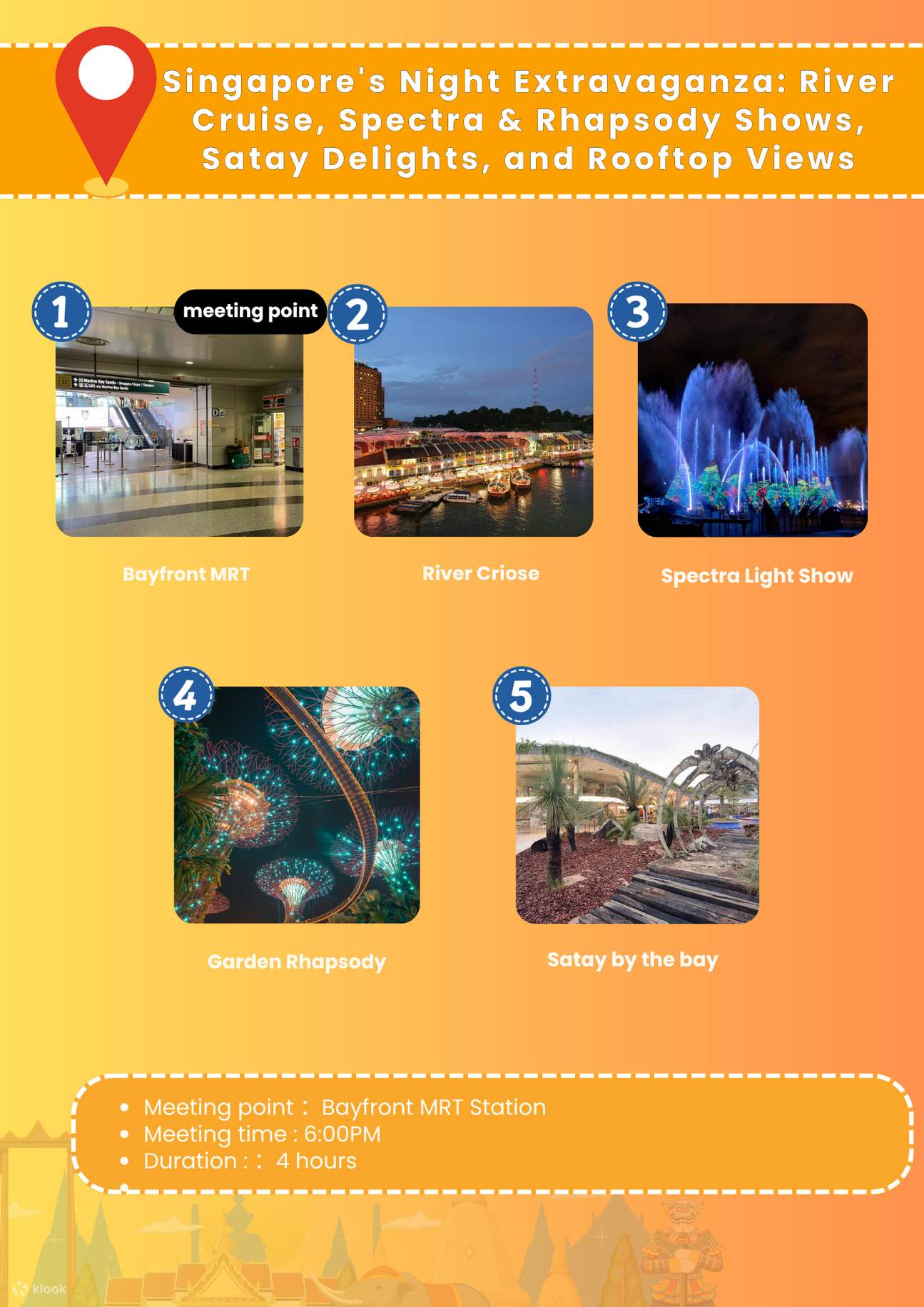 Singapore's Night Extravaganza: River Cruise,Spectra & Rhapsody Show ...