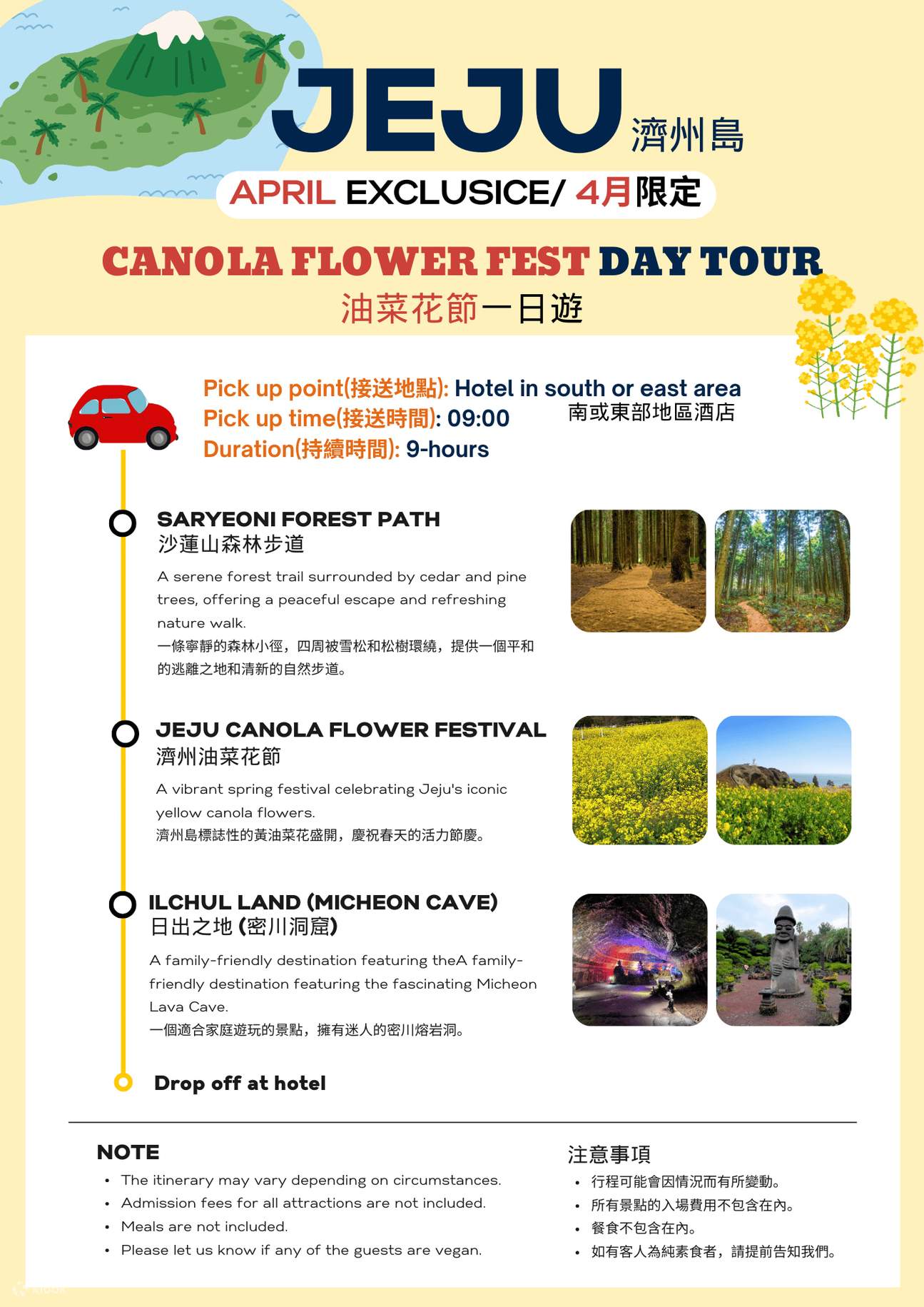 9-Hour Customized Private Tour in Jeju - Klook United Kingdom