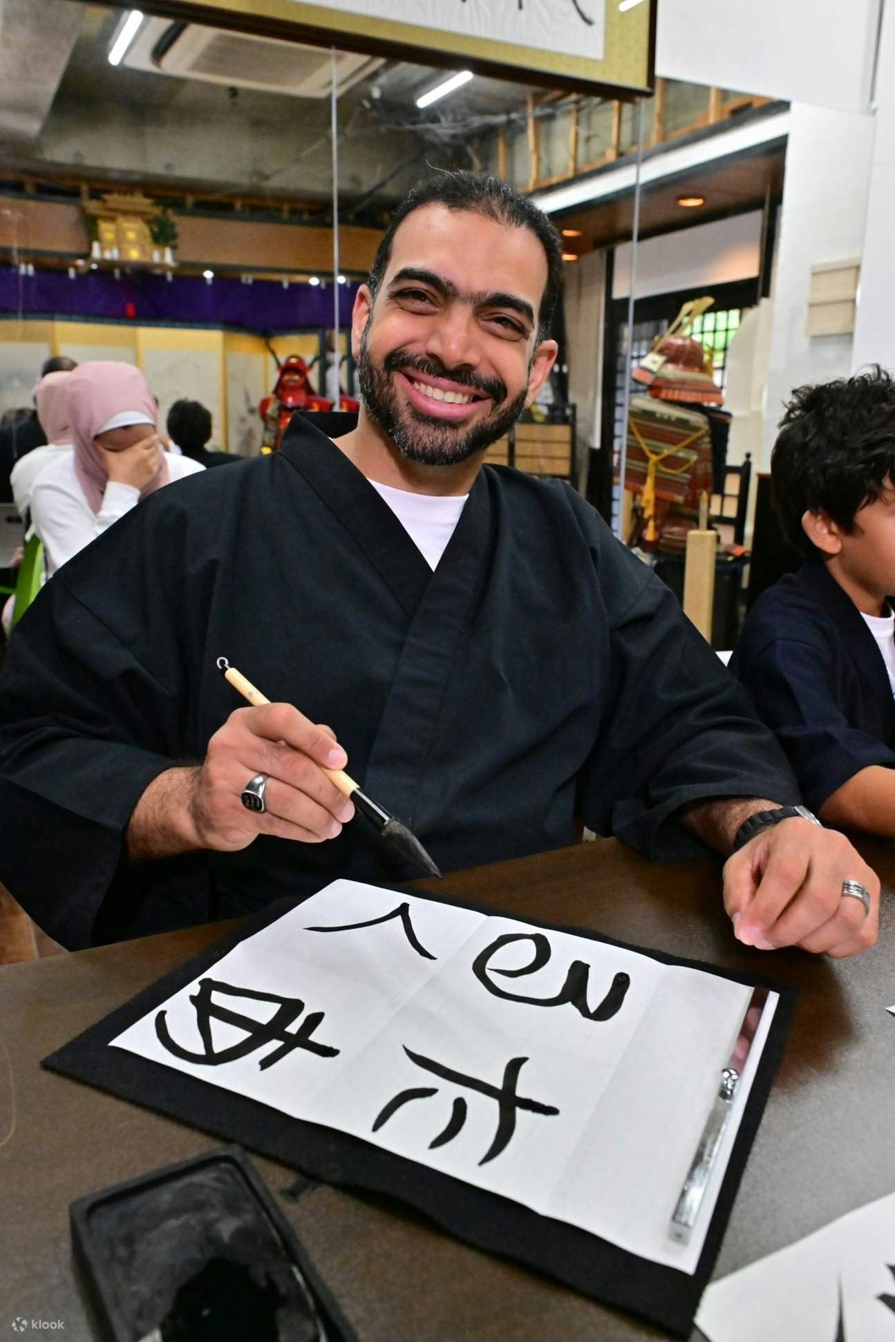 Learning Bushido and Zen at Samurai Calligraphy in Osaka - Klook ...