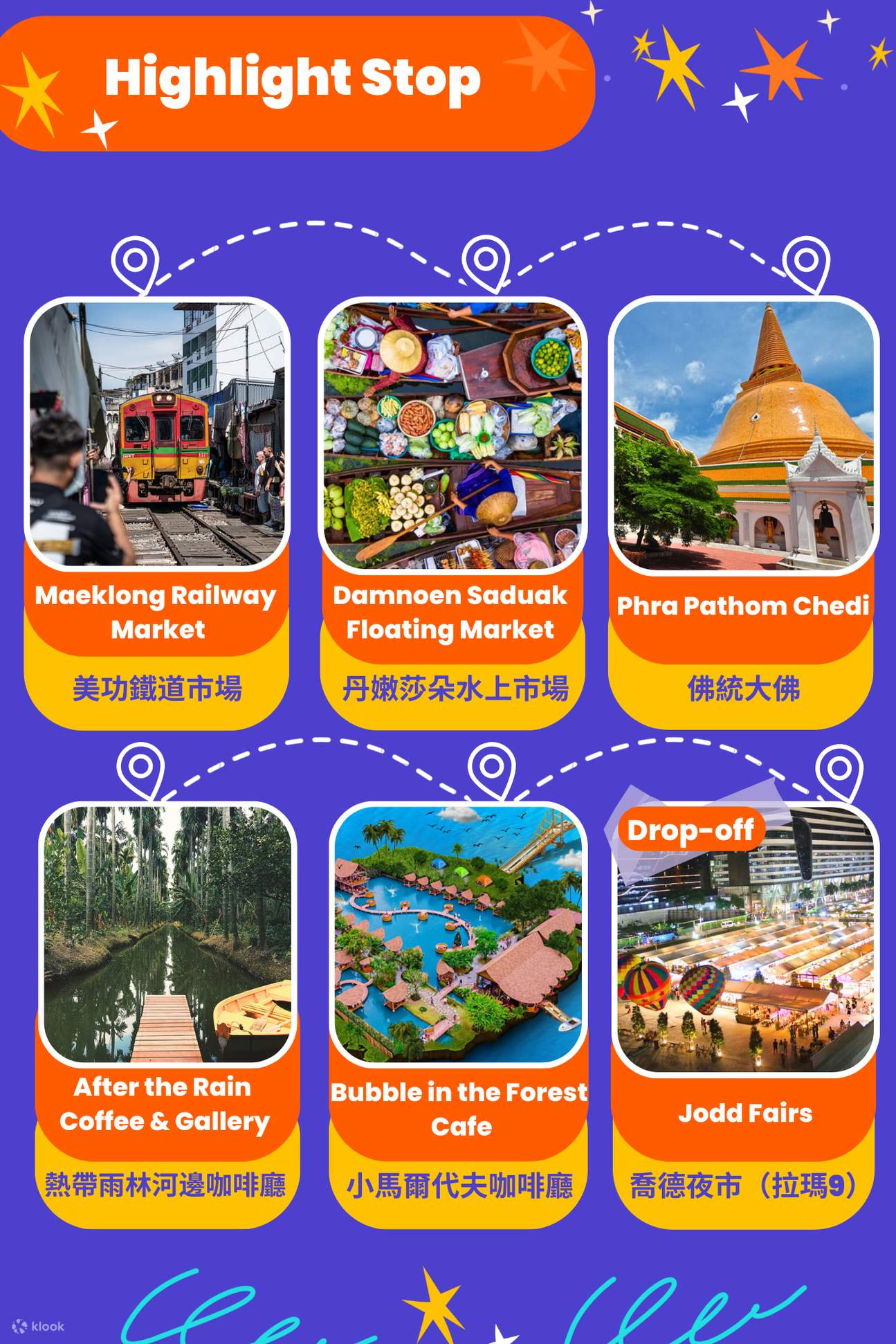 Maeklong Train Market and Amphawa Floating Night Market with Firefly ...