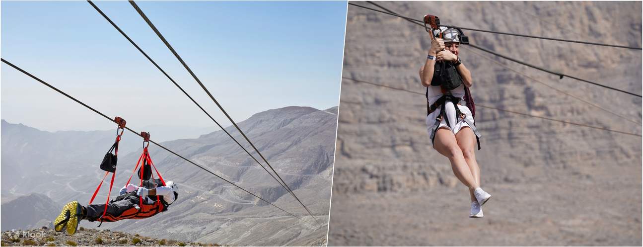 体验世界上最长的 Jebel Jais 高空滑索的刺激，距迪拜仅很短的车程 Klook客路
