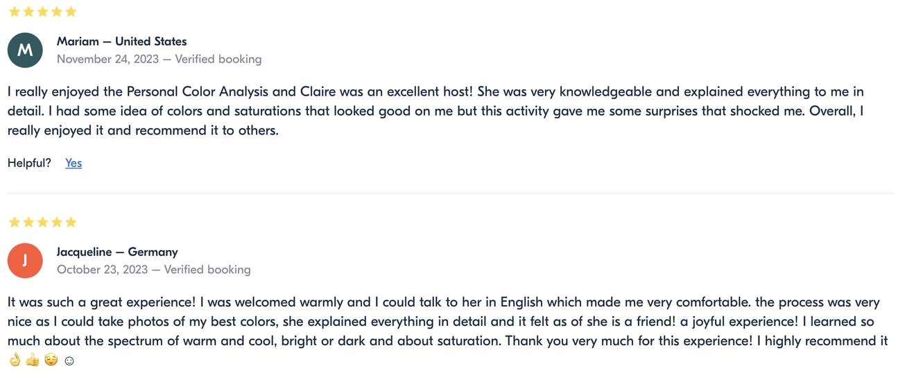 Seoul Personal Color Analysis - Klook United Kingdom