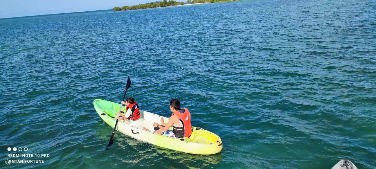 Snorkeling, Kayaking & Fun Fishing Bintan Tour at White Sand Island ...