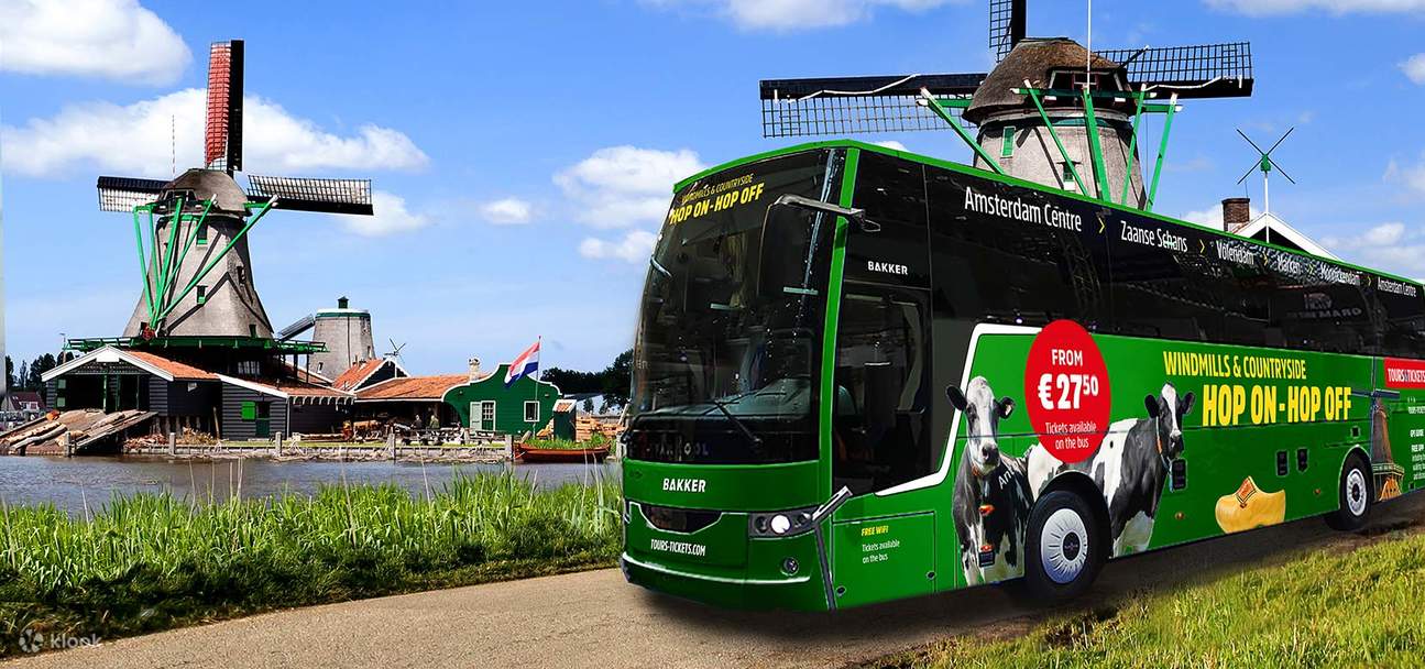 Amsterdam Windmills and Countryside Hop-On Hop-Off Bus Tour - Klook