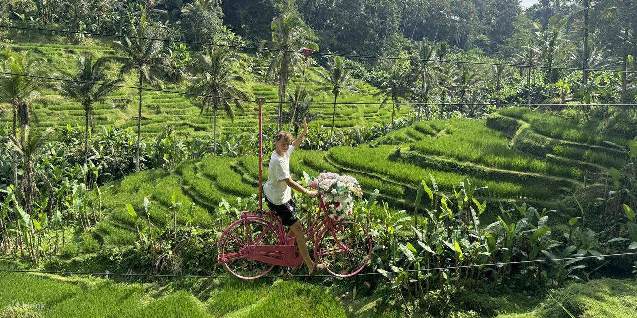 Zipline, Dreamcatcher Swing, Sky Bike and Guided Cultural Tour in Ubud - Klook Hong Kong