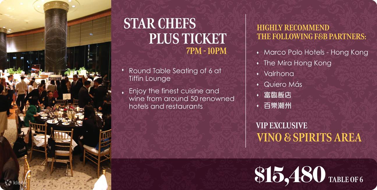 The 28th Great Chefs of Hong Kong - Klook, Vereinigte Staaten